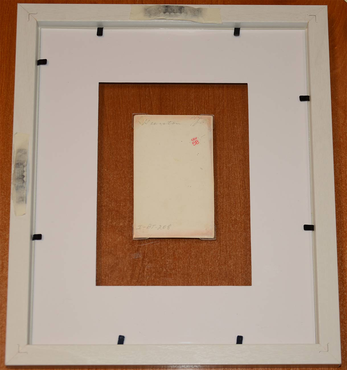 VERY NICE FRAMED RARE SALT PRINT CDV OF GENERAL EPPA HUNTON – ONLY ...