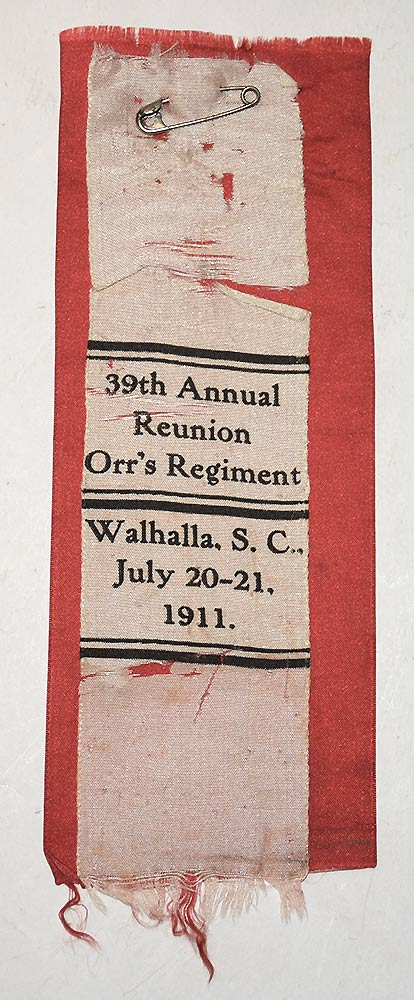 SOUTH CAROLINA ORR’S REGIMENT REUNION RIBBON — Horse Soldier