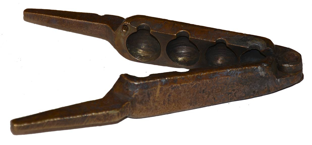 REVOLUTIONARY WAR FOUR-CAVITY GANG MOLD FOR MUSKET BALLS — Horse Soldier