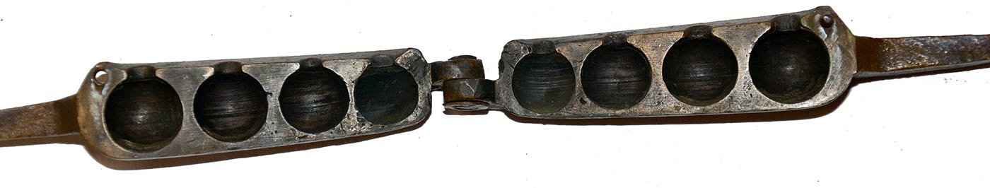 REVOLUTIONARY WAR FOUR-CAVITY GANG MOLD FOR MUSKET BALLS — Horse Soldier