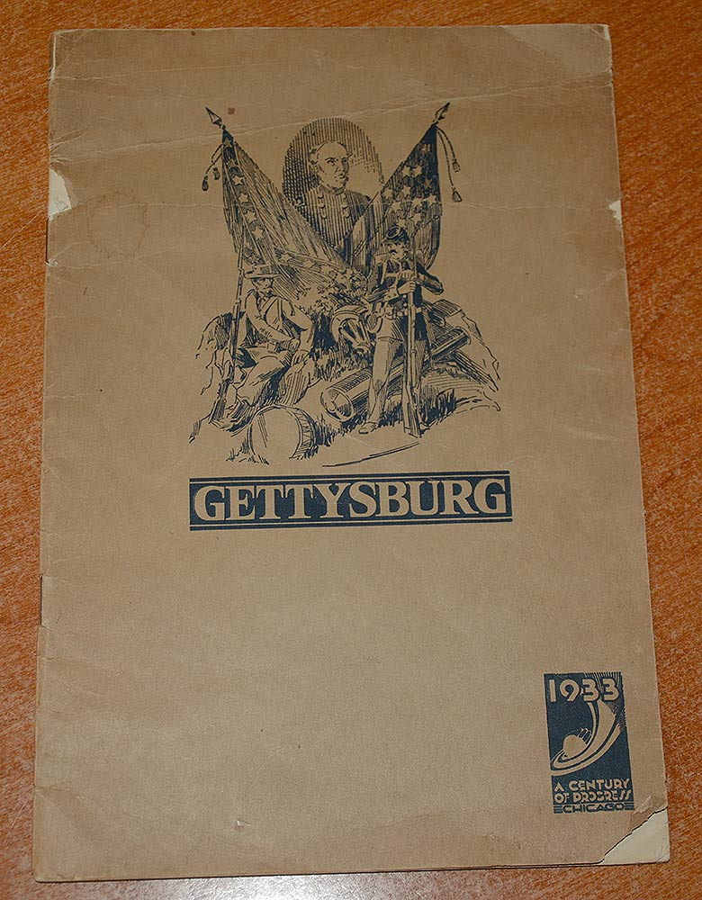 1933 CHICAGO GETTYSBURG CYCLORAMA GUIDE BOOKLET FROM THE LIBRARY OF ...