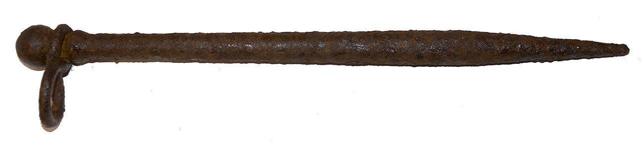 RELIC CIVIL WAR PICKET PIN FROM CHANCELLORSVILLE, DUG BY DEAN THOMAS ...