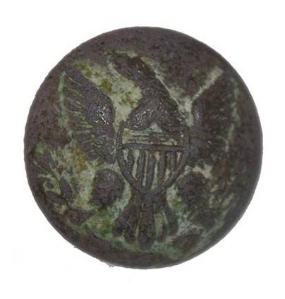 US GENERAL SERVICE EAGLE COAT BUTTON RECOVERED AT 1ST CORPS HOSPITAL ...