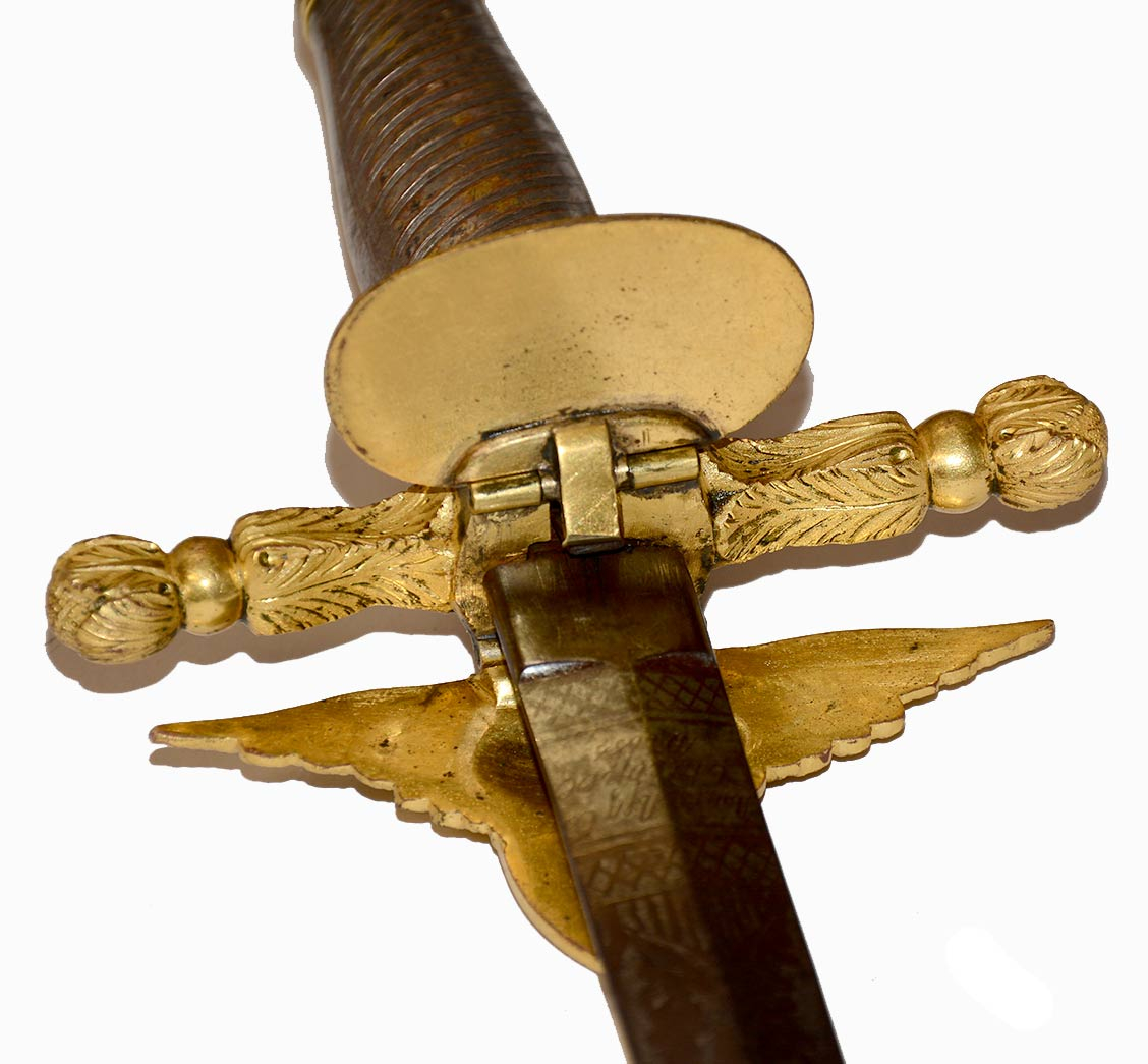 BEAUTIFUL, SCARCE AMES REVENUE MARINE SWORD PRESENTATION TO A HEAVY ...
