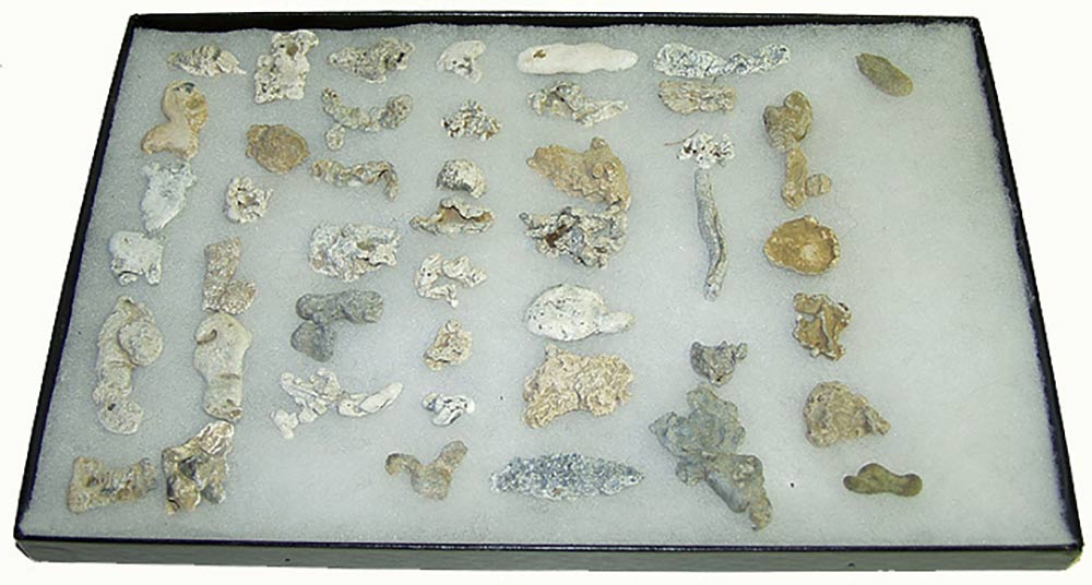 CASE OF MOLTEN LEAD FRAGMENTS FROM THE DAVID PLANK FARM, GETTYSBURG ...