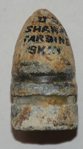 SHARPS BULLET WITH MAC MASON IDENTIFICATION — Horse Soldier
