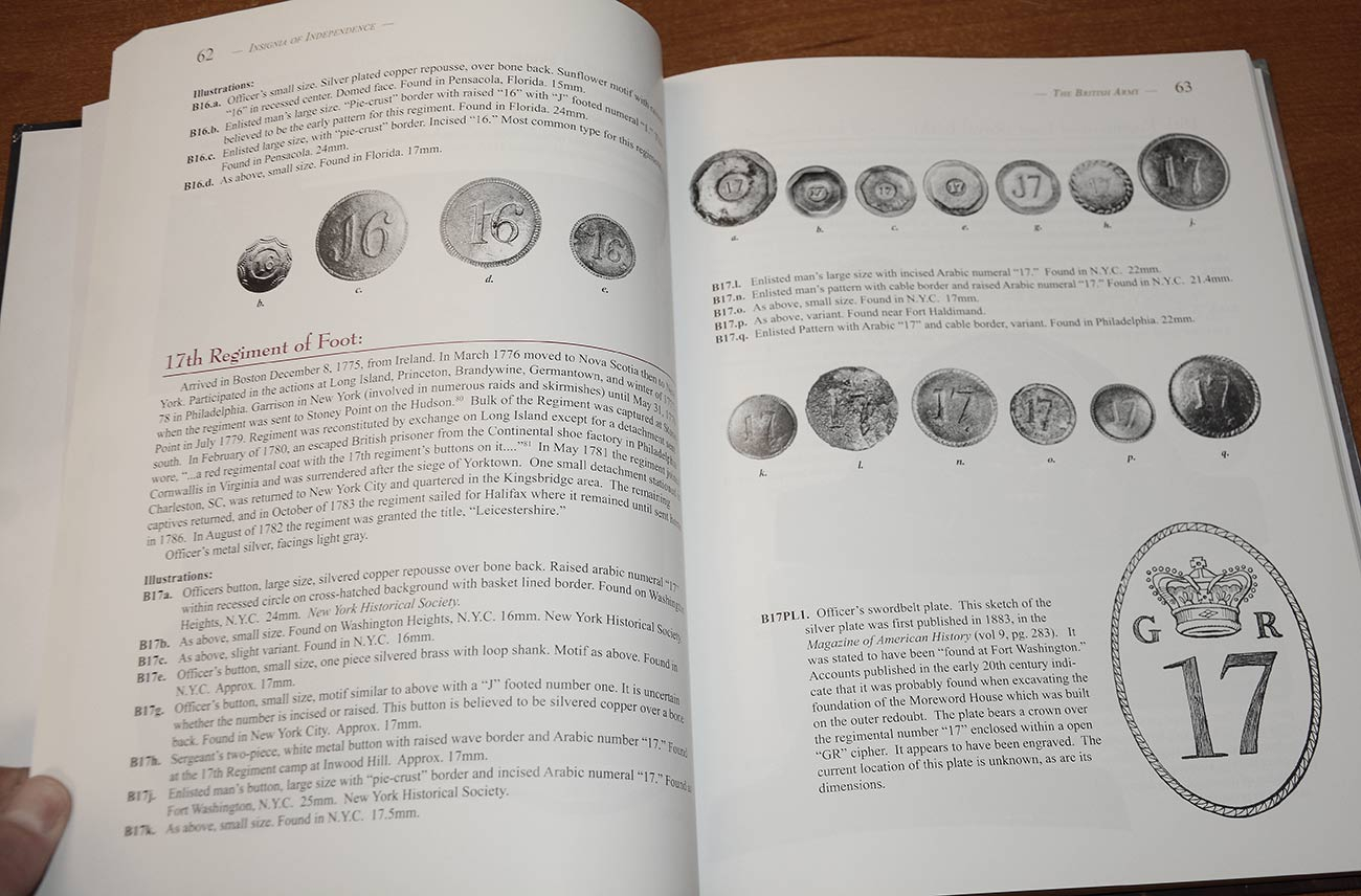 EXCELLENT REFERENCE BOOK ON REVOLUTIONARY WAR BUTTONS AND PLATES FROM ...