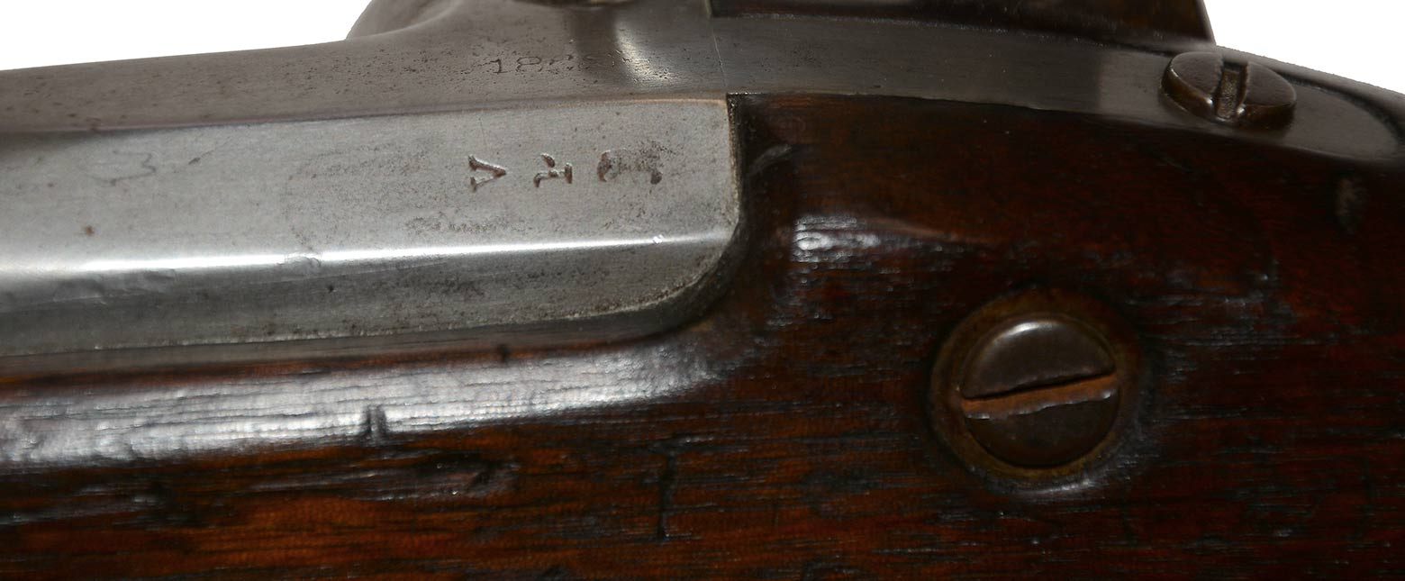 CONFEDERATE ORDNANCE “CAPTURED AND COLLECTED” 1862 DATED US MODEL 1861 ...