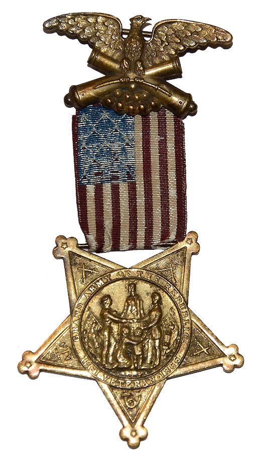 GRAND ARMY OF THE REPUBLIC MEMBERSHIP BADGE — Horse Soldier