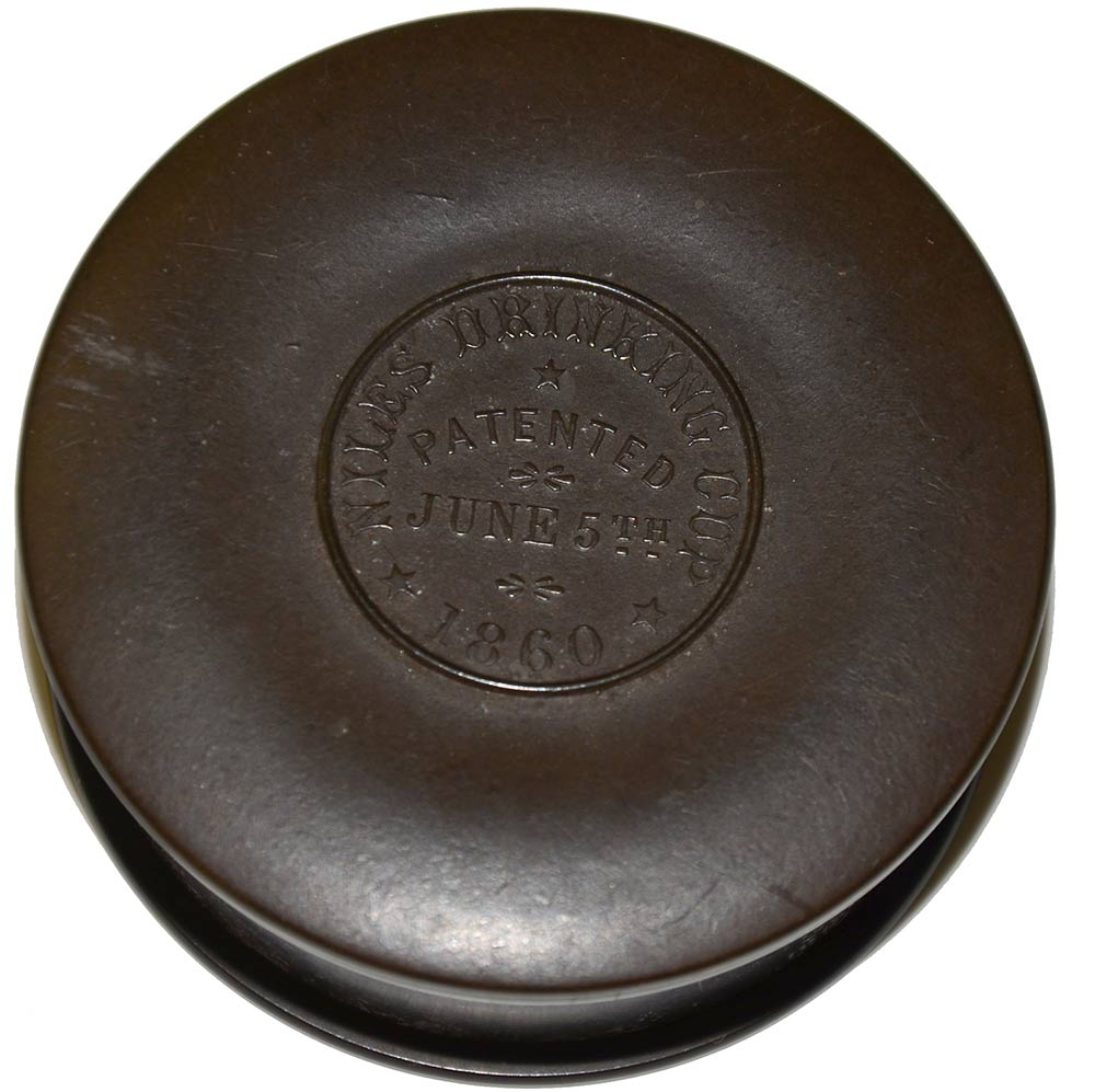 GUTTA PERCHA NILES PATENT COLLAPSIBLE CUP — Horse Soldier