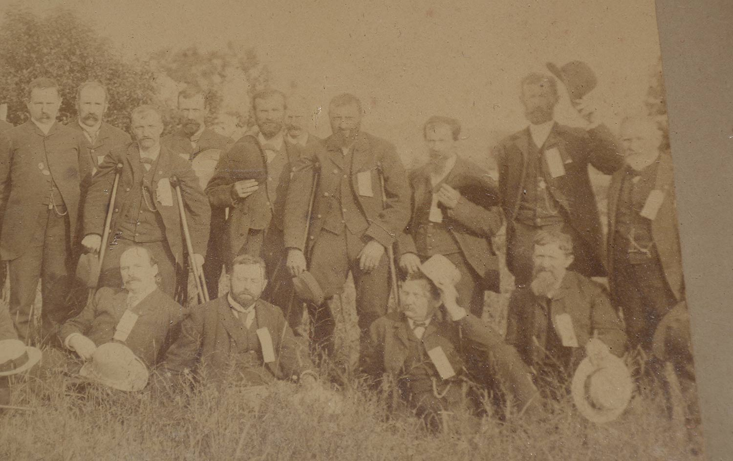 FRAMED TIPTON PHOTO OF 88TH PENNSYLVANIA REUNION AT GETTYSBURG — Horse ...