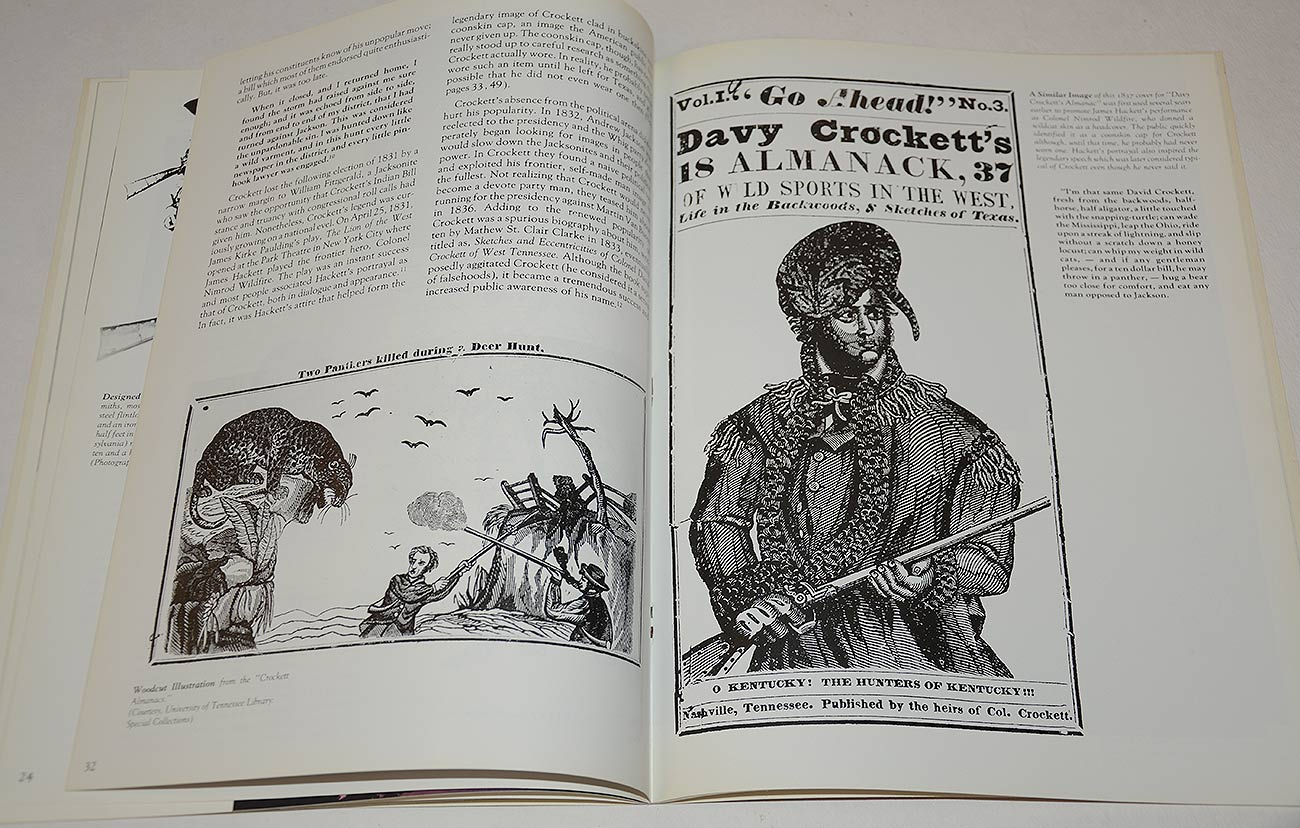 BOOKLET ON DAVY CROCKETT FROM THE LIBRARY OF THE LATE DEAN S. THOMAS ...
