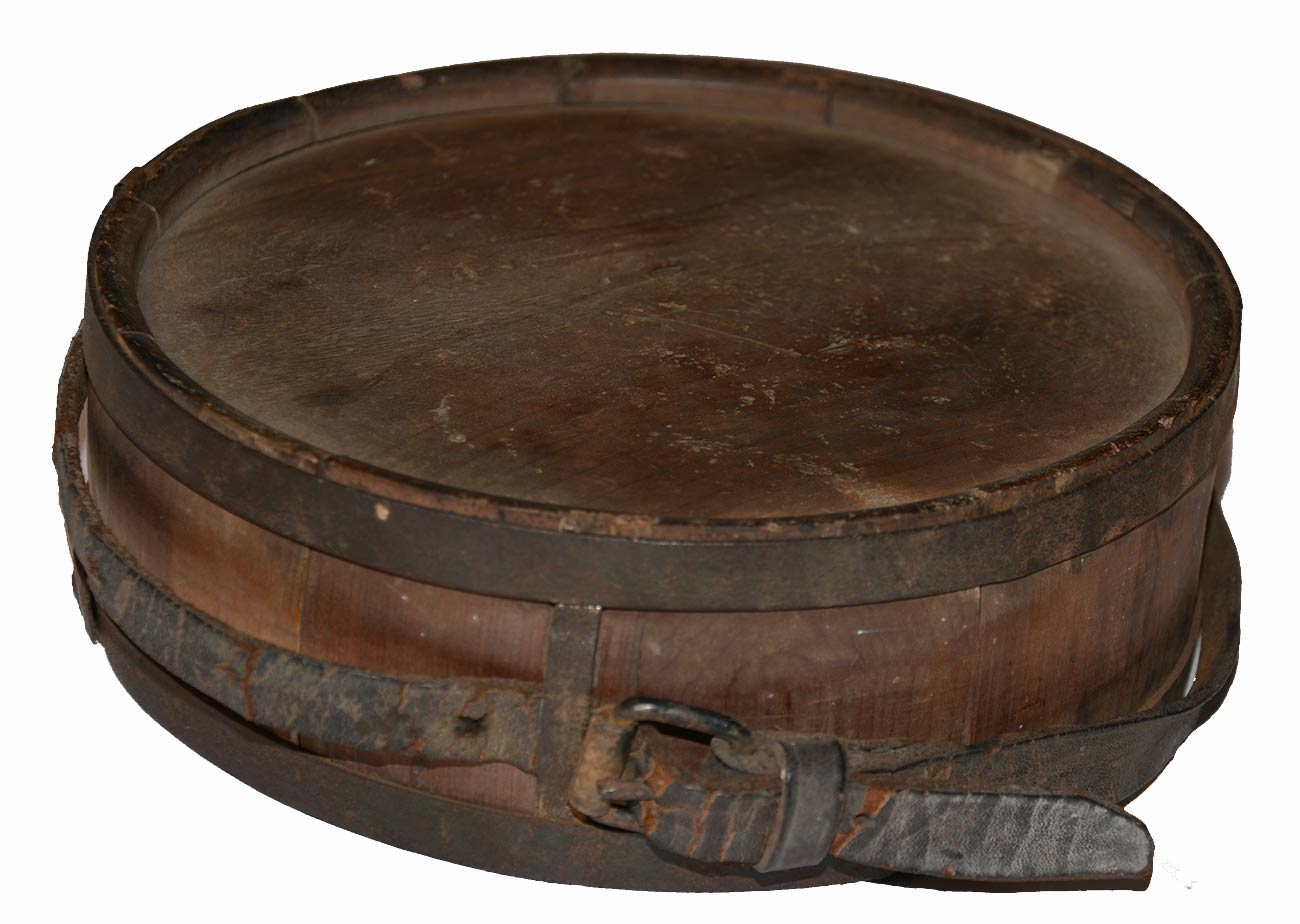 EXCEPTIONAL LATE-WAR CONFEDERATE WOOD CANTEEN, BROUGHT HOME BY A. H ...