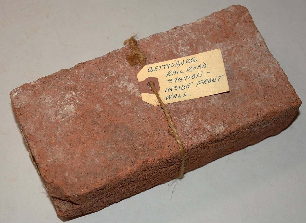 BRICK FROM THE RAILROAD STATION ON CARLISLE ST IN GETTYSBURG — Horse ...