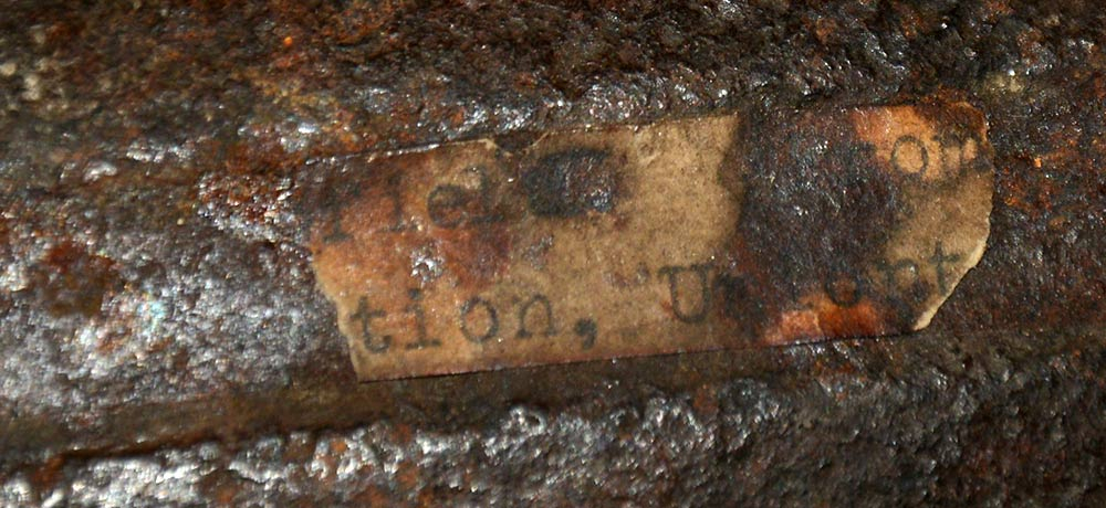 NICE U.S. 3.67” SCHENKL SHELL FROM GETTYSBURG — Horse Soldier