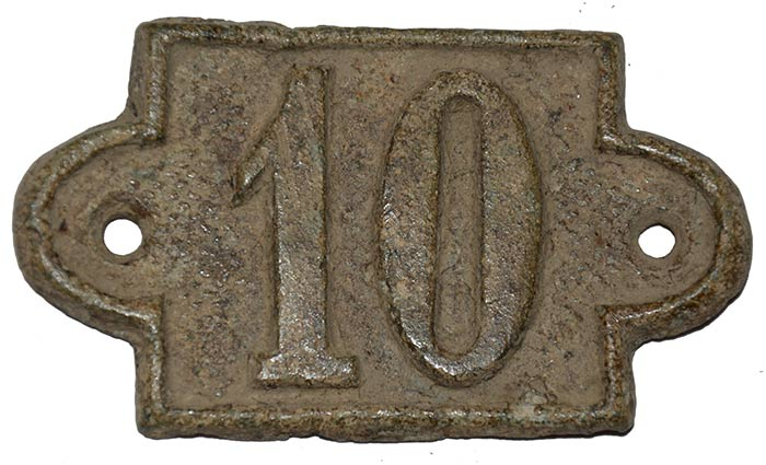 PEWTER TAG FROM A FRENCH CANNON, RUSSIA 1812 — Horse Soldier