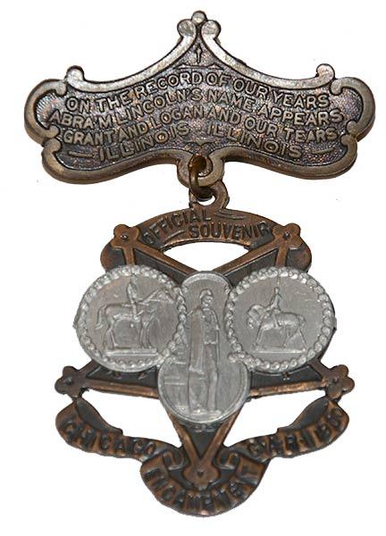 G.A.R. SOUVENIR PIN MADE OF “CAPTURED CANNON” FOR 1900 ENCAMPMENT AT ...