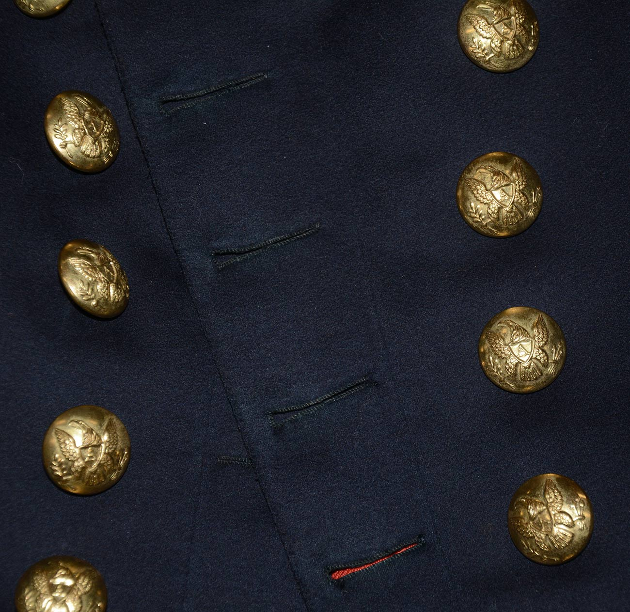 REGULATION MODEL 1833/34 US ARTILLERY DRESS COATEE, MEXICAN WAR WORN ...