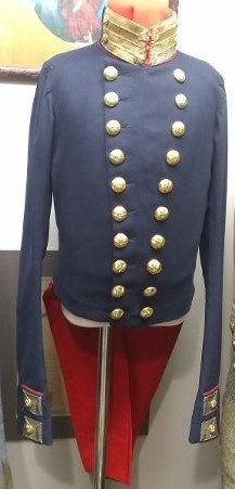 REGULATION MODEL 1833/34 US ARTILLERY DRESS COATEE, MEXICAN WAR WORN ...