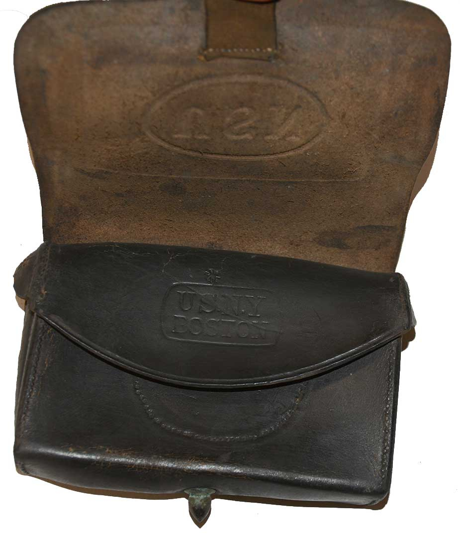 CIVIL WAR US NAVY CARTRIDGE BOX — Horse Soldier