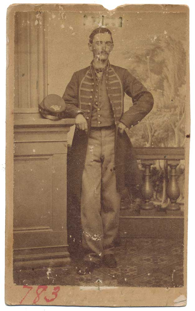 “DEAD LETTER OFFICE” CDV WITH ID TO 48TH MASSACHUSETTS MUSICIAN — Horse ...