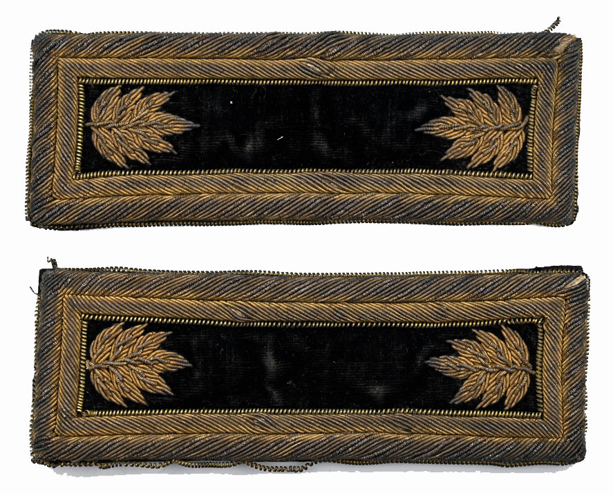 CIVIL WAR DOUBLE BORDER MAJOR’S STAFF STRAPS — Horse Soldier