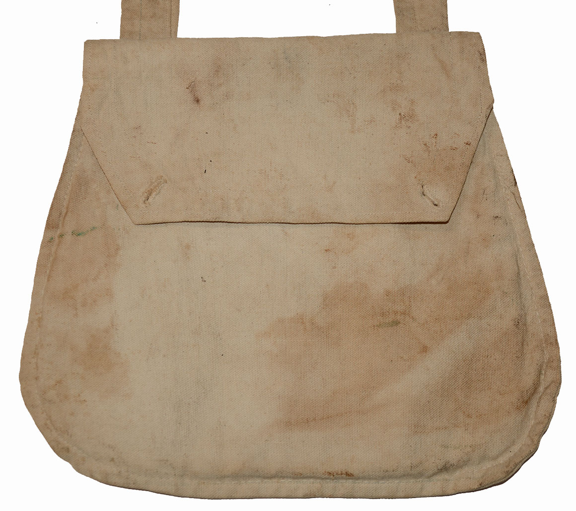 ORIGINAL LINEN CIVIL WAR STATE OF MASSACHUSETTS HAVERSACK — Horse Soldier