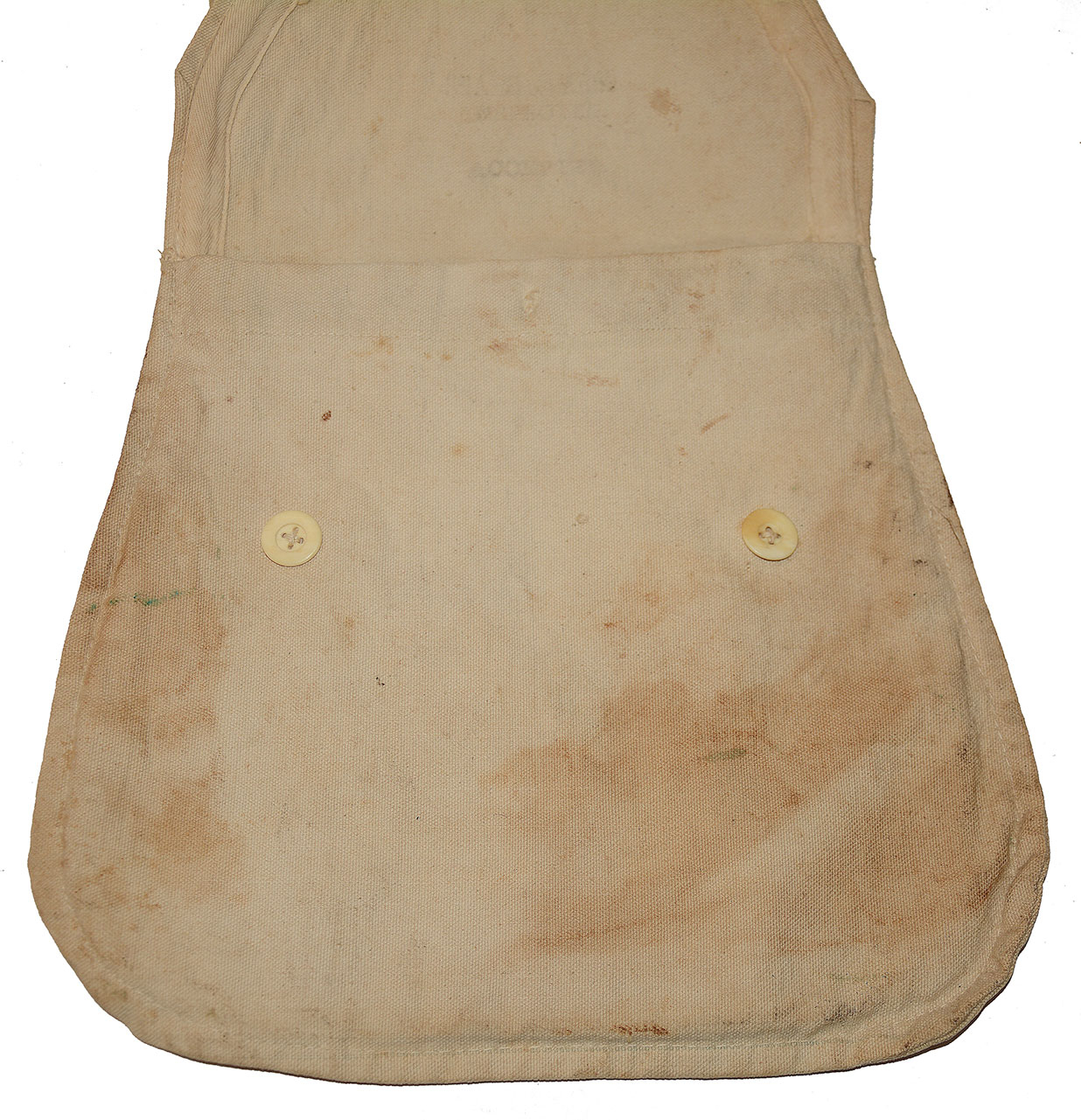 ORIGINAL LINEN CIVIL WAR STATE OF MASSACHUSETTS HAVERSACK — Horse Soldier