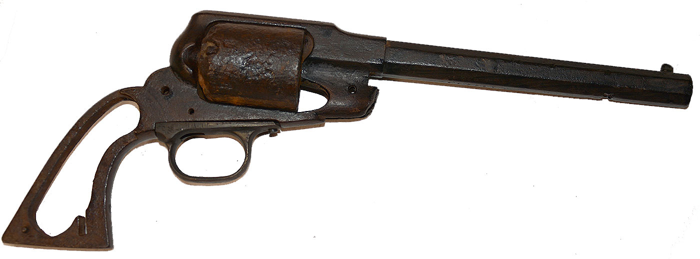 RELIC REMINGTON REVOLVER RECOVERED AT ATLANTA, FROM TEXAS MUSEUM ...