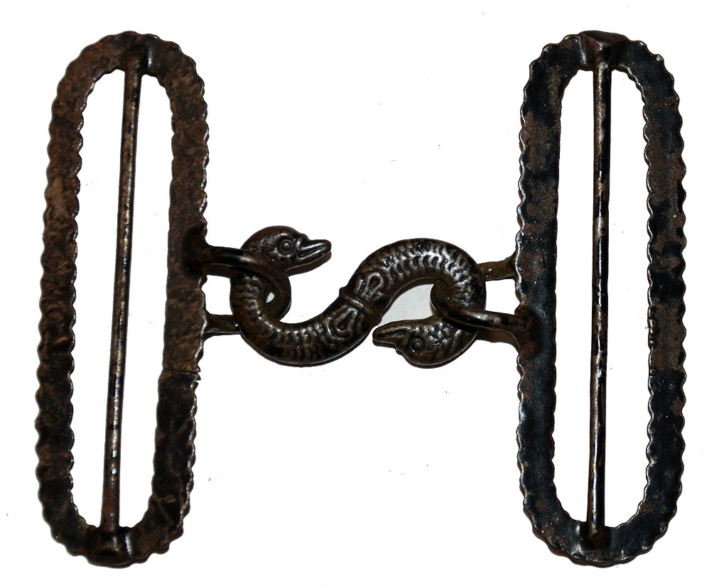 NON-DUG CONFEDERATE SNAKE BUCKLE — Horse Soldier