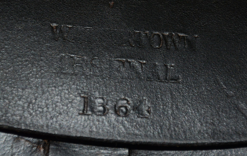 U.S. PATTERN 1861 INFANTRY CARTRIDGE BOX MARKED “WATERTOWN ARSENAL 1864 ...