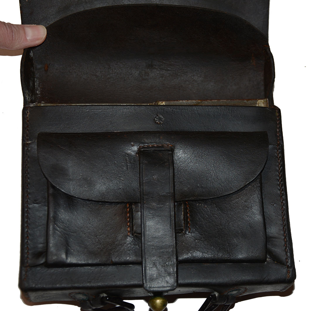 U.S. PATTERN 1861 INFANTRY CARTRIDGE BOX MARKED “WATERTOWN ARSENAL 1864 ...