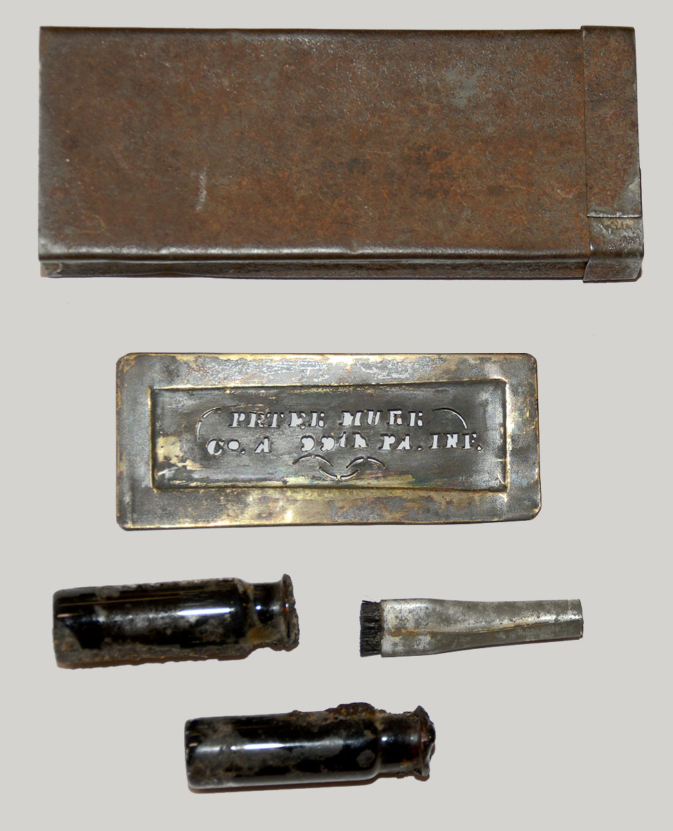 STENCIL KIT FOR TWICE WOUNDED MEMBER OF THE 99TH PENNSYLVANIA INFANTRY ...