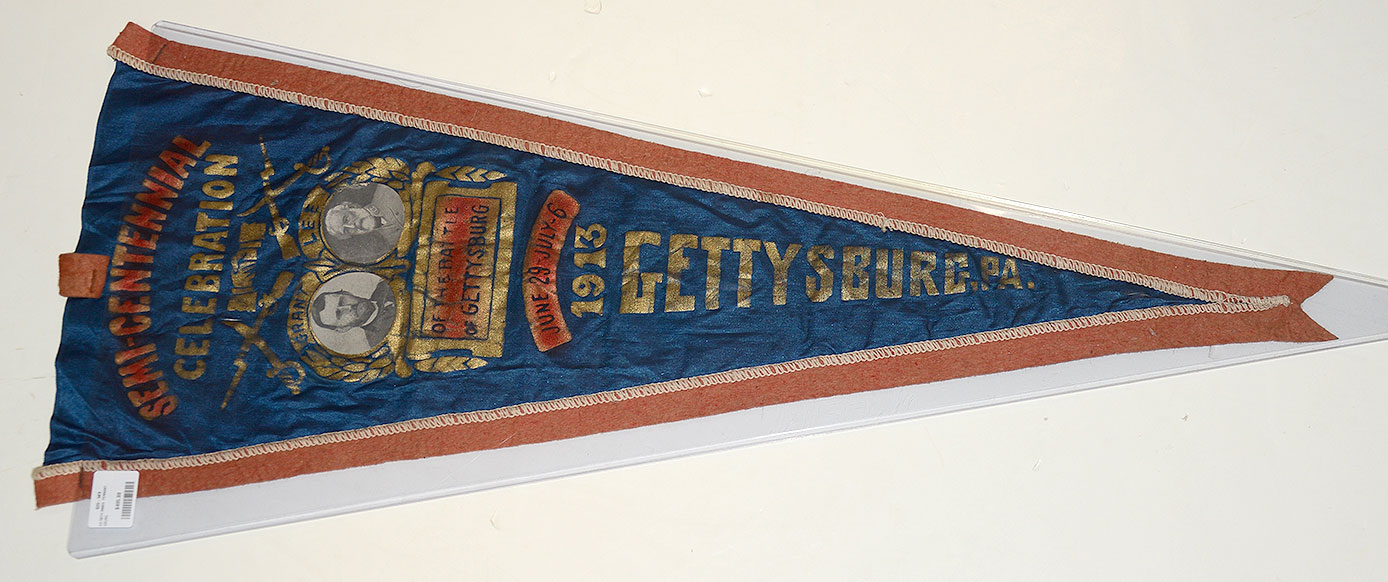 GETTYSBURG 50TH ANNIVERSARY PENNANT — Horse Soldier