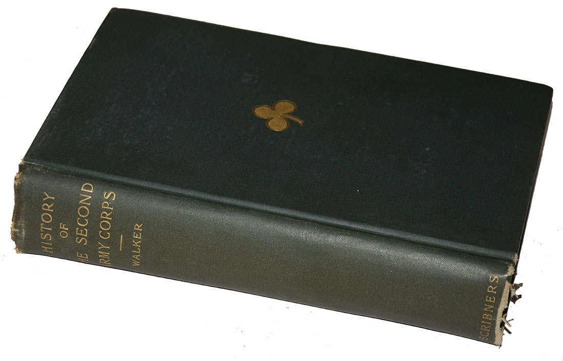 INSCRIBED ORIGINAL COPY OF THE HISTORY OF THE SECOND ARMY CORPS — Horse ...