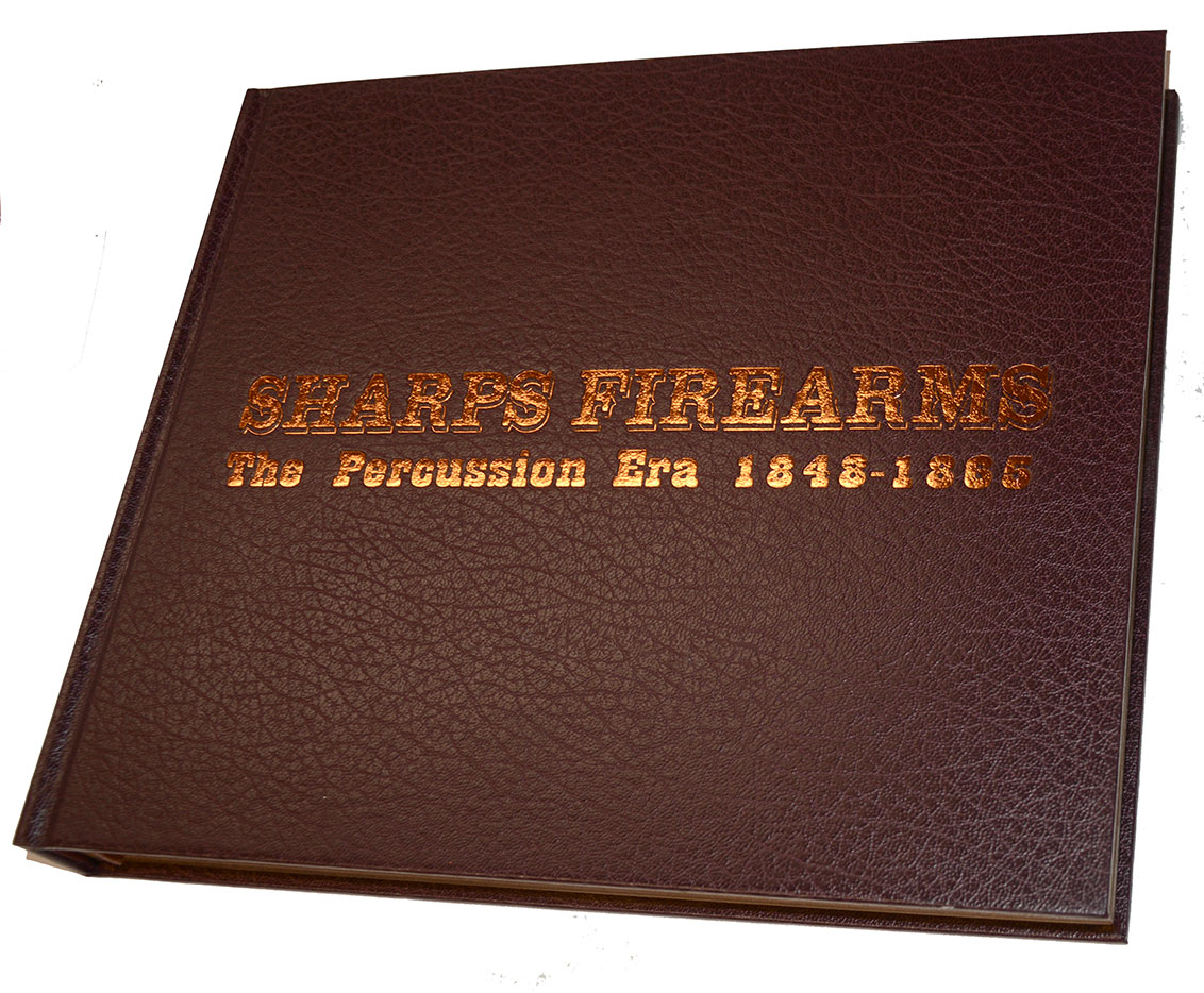 SUPER NICE SIGNED FIRST EDITION COPY OF “SHARPS FIREARMS…” IN LEATHER ...