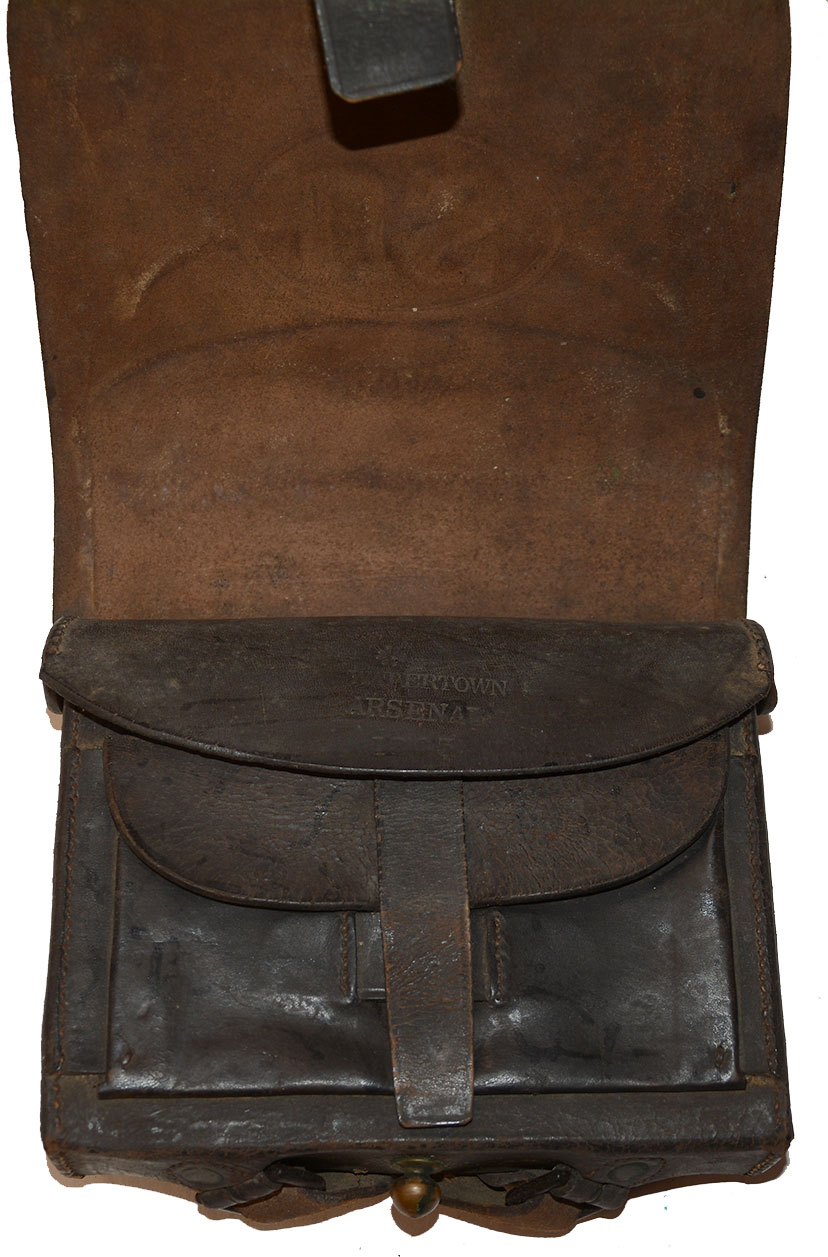 PATTERN 1864 CARTRIDGE BOX DATED 1865 WITH SLING — Horse Soldier