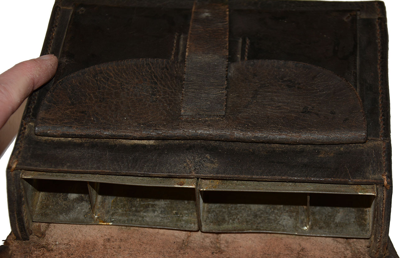 PATTERN 1864 CARTRIDGE BOX DATED 1865 WITH SLING — Horse Soldier