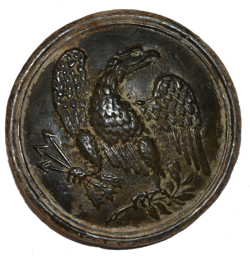 CIVIL WAR EAGLE CARTRIDGE BOX BREAST PLATE RECOVERED AT SHILOH — Horse ...