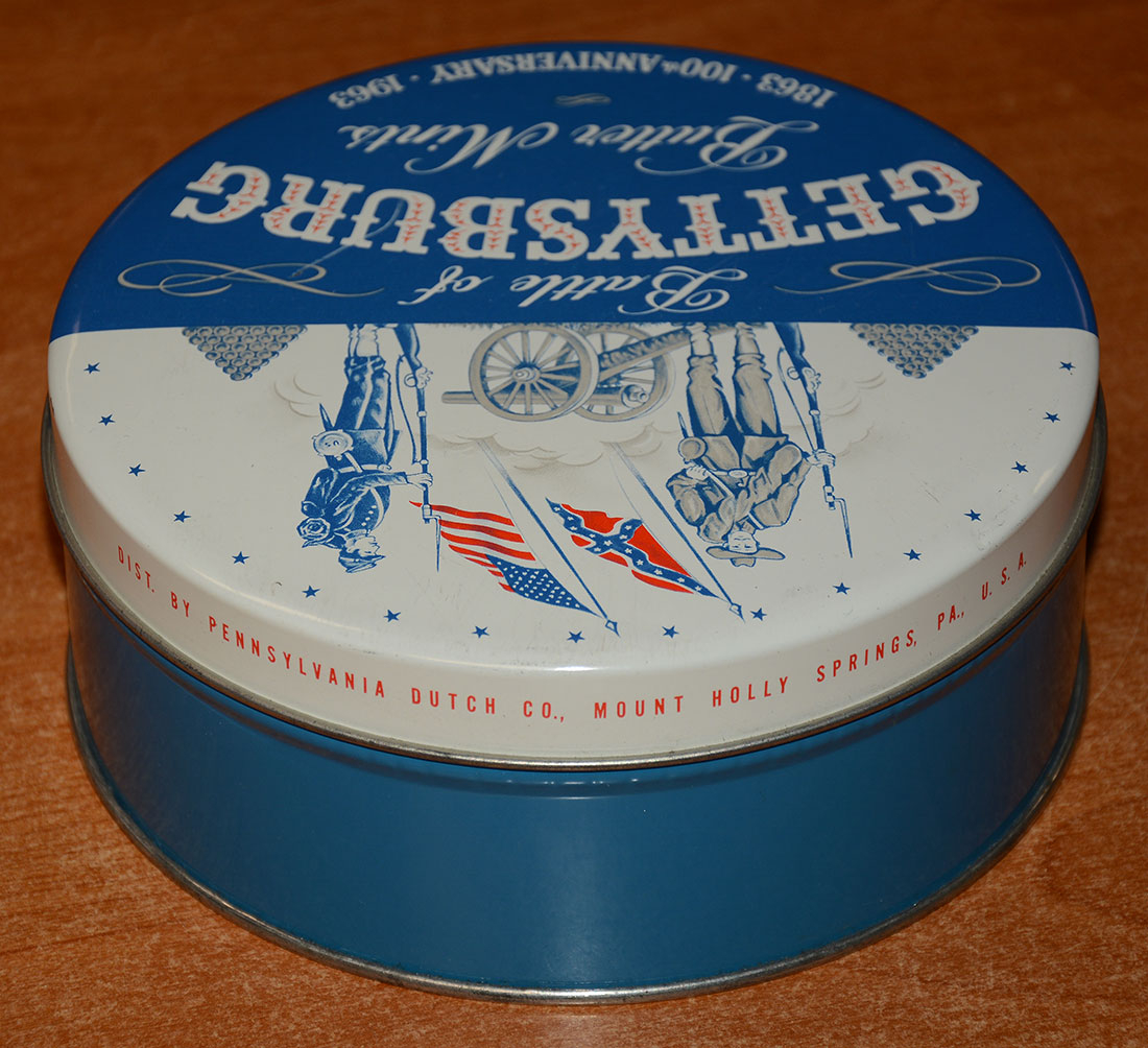 100TH ANNIVERSARY OF THE BATTLE OF GETTYSBURG BUTTER MINTS TIN — Horse ...