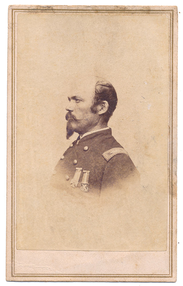 PROFILE BUST VIEW OF COLONEL CHARLES SAWYER RUSSELL — Horse Soldier