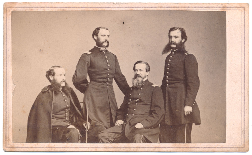 SEATED VIEW OF COLONEL DAVID HUSTON JR OF THE 11TH US REGULARS ...