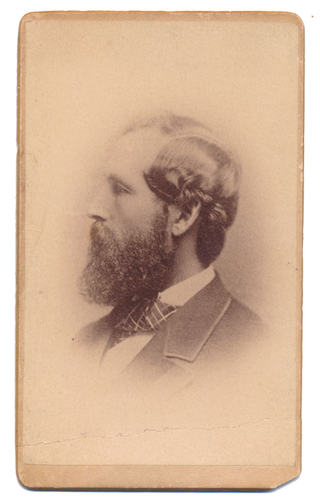 POST-WAR CDV OF LANGHORNE WISTER, 150TH PA. INF., WOUNDED AT GETTYSBURG ...