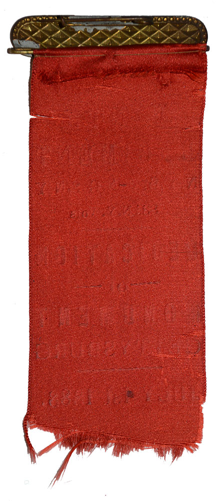 83RD NEW YORK GETTYSBURG MONUMENT DEDICATION RIBBON – 1888 — Horse Soldier