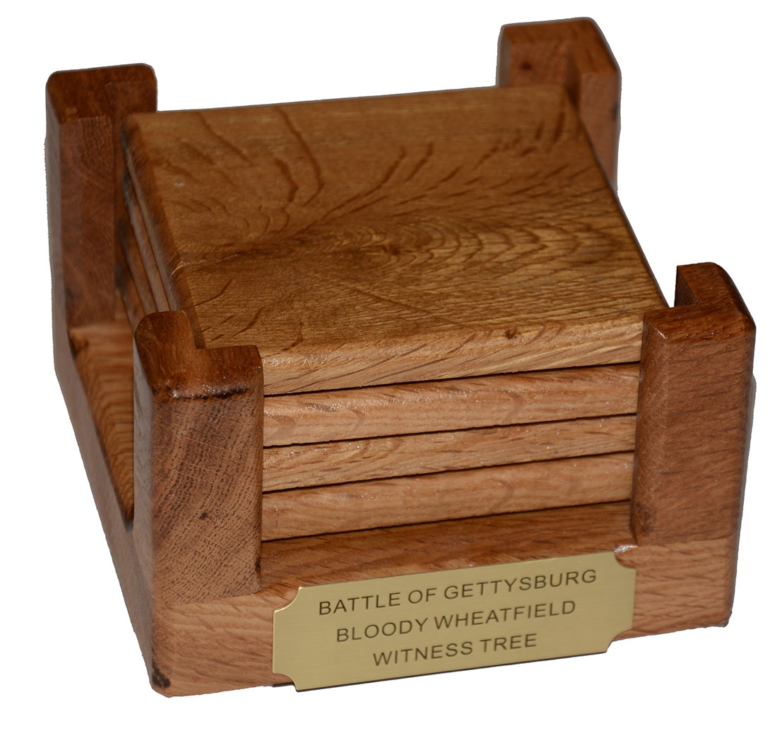 GETTYSBURG WITNESS TREE COASTER SET — Horse Soldier