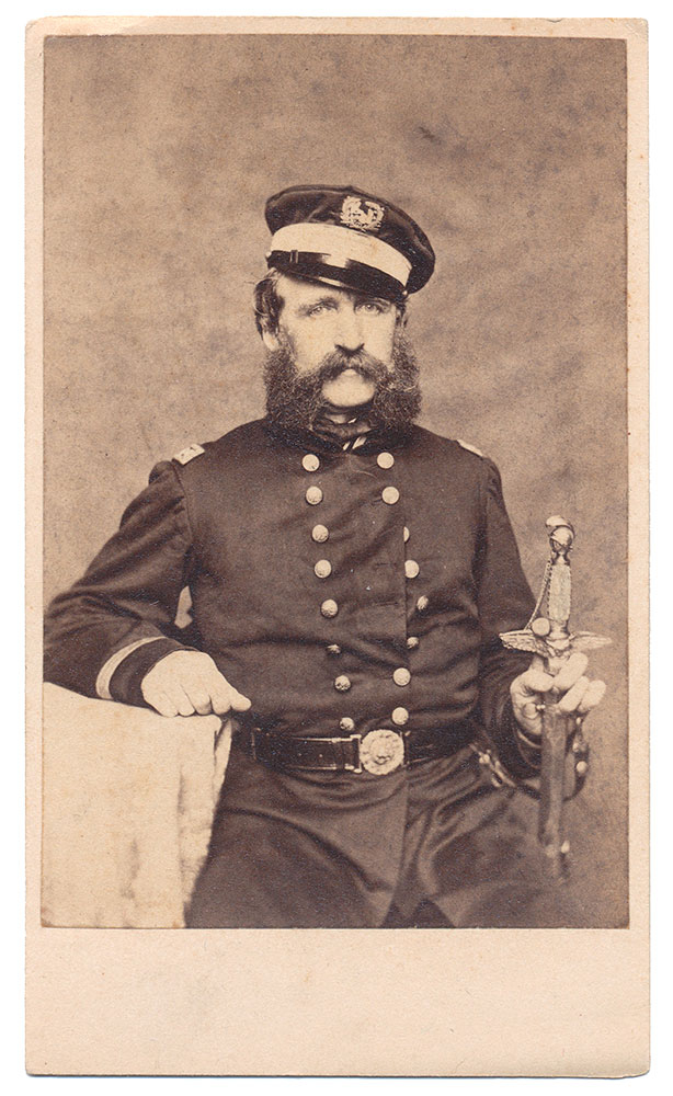 IMAGE OF A US CIVIL WAR NAVY OFFICER WITH PRE-WAR SWORD — Horse Soldier
