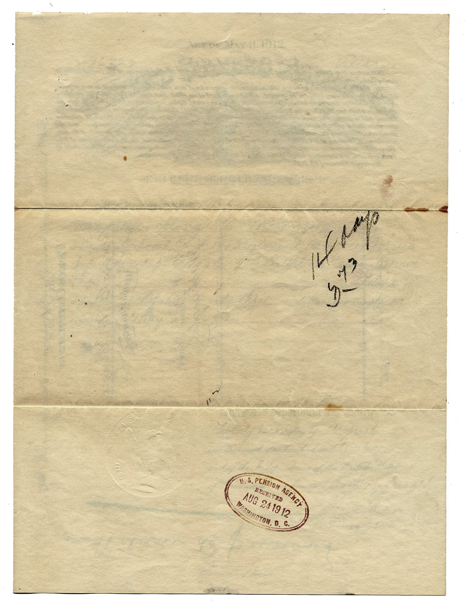 PENSION DOCUMENT FOR ALONZO A. MCKENZIE, 140TH PENNSYLVANIA INFANTRY ...
