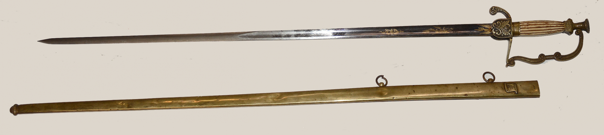 CA 1840 U.S. MILITIA OFFICER’S INDIAN PRINCESS POMMEL SWORD BY ...