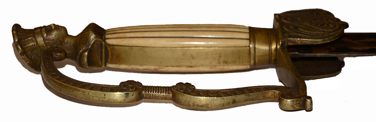 CA 1840 U.S. MILITIA OFFICER’S INDIAN PRINCESS POMMEL SWORD BY ...