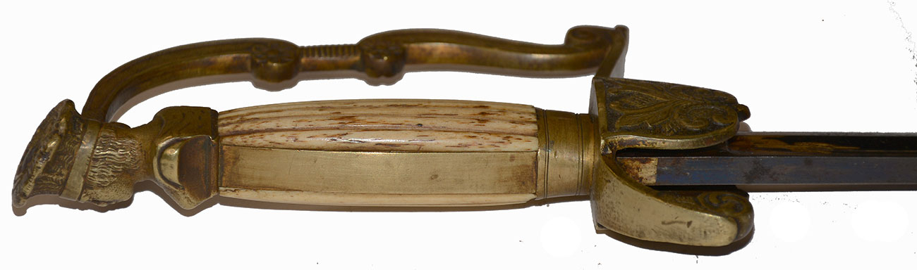 CA 1840 U.S. MILITIA OFFICER’S INDIAN PRINCESS POMMEL SWORD BY ...